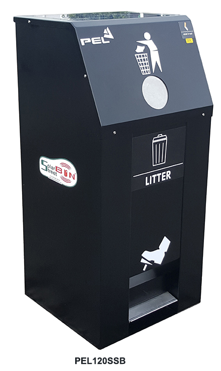 PEL Waste Reduction Equipment Showcasing the SolarStreetBinTM at ...